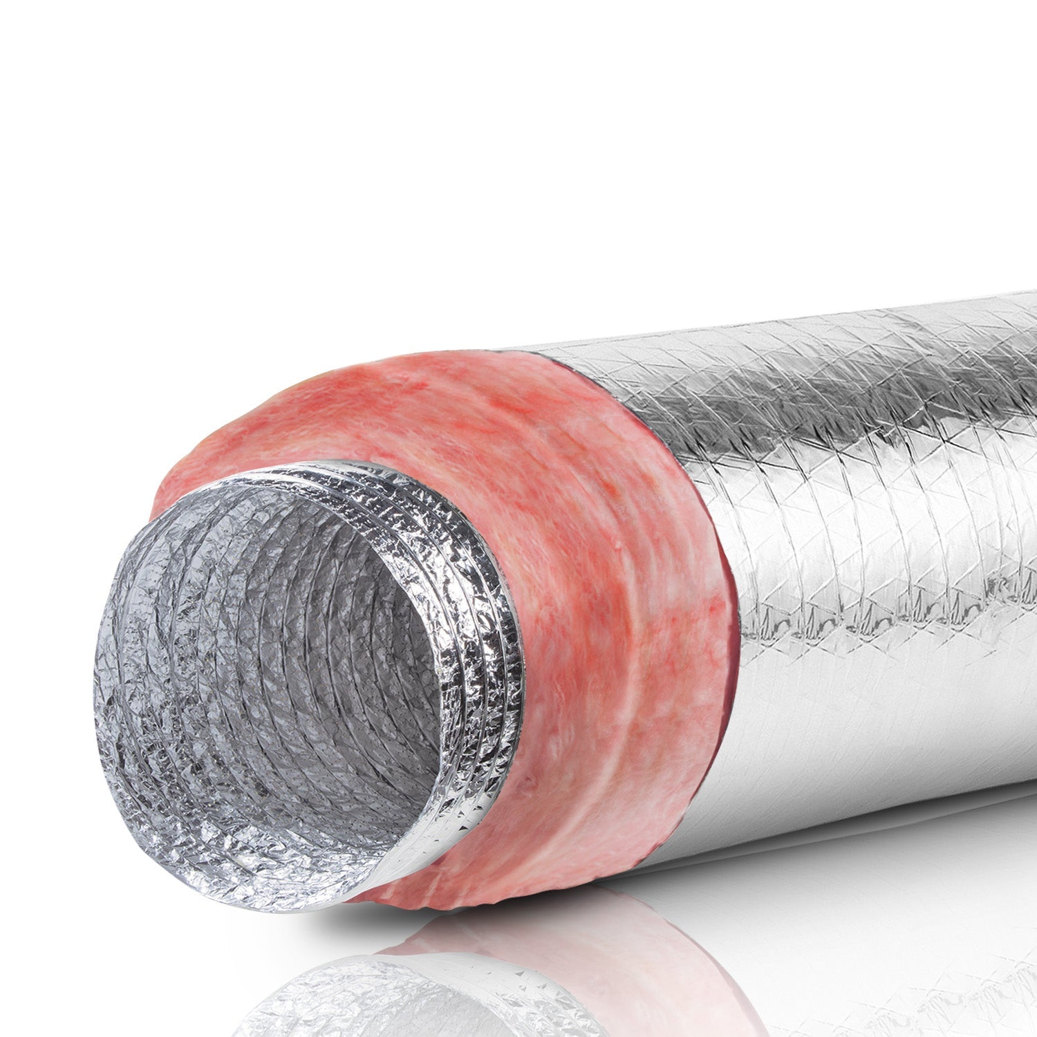 14" R6 Insulated Flexible Duct - Fireproof & Energy Saving | Cuchiilo ...